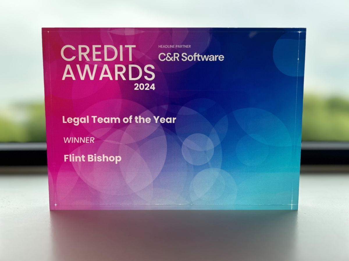 Flint Bishop crowned Legal Team of Year | Credit Awards 2024